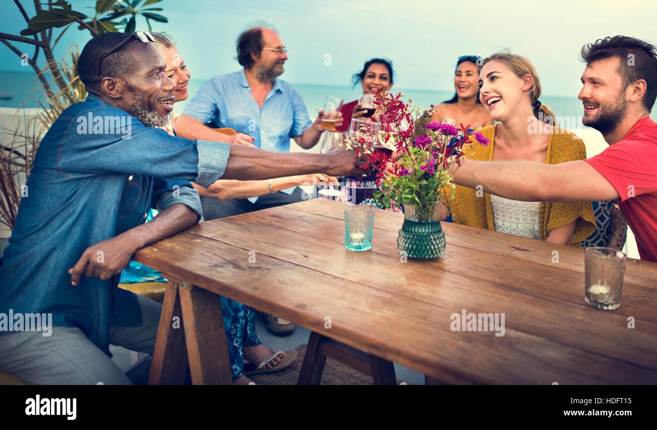 Group Of People Celebrating Concept Stock Photo - Alamy