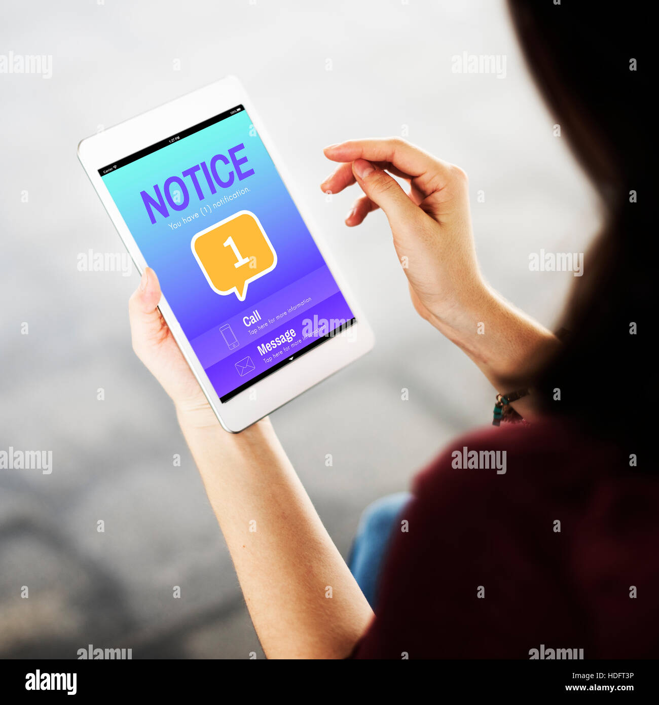 Messaging Communication Notification Alert Reminder Concept Stock Photo ...