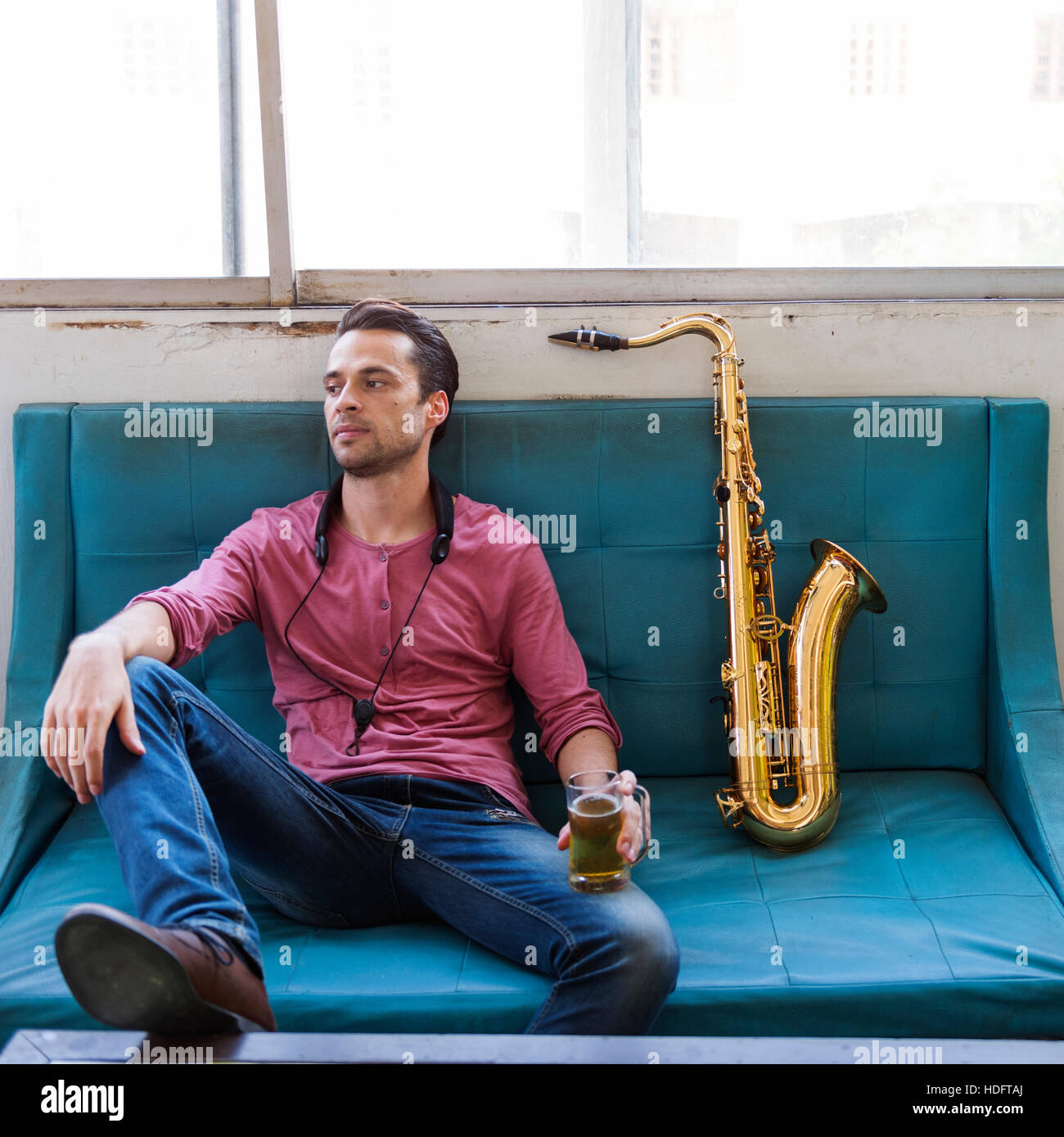Saxophone Symphony Musician Jazz Instrument Concept Stock Photo - Alamy