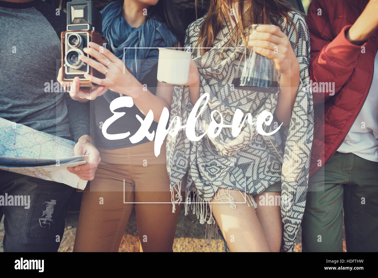 Explore Experience Travel Trip Vacation Journey Concept Stock Photo - Alamy