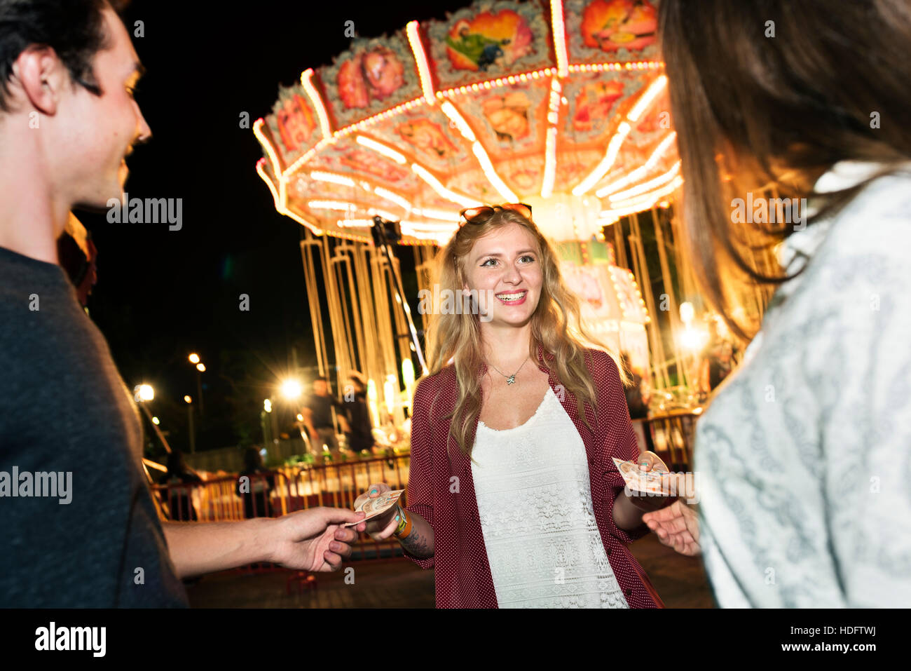Amusement Carnival Theme Park Funfair Festival Concept Stock Photo - Alamy