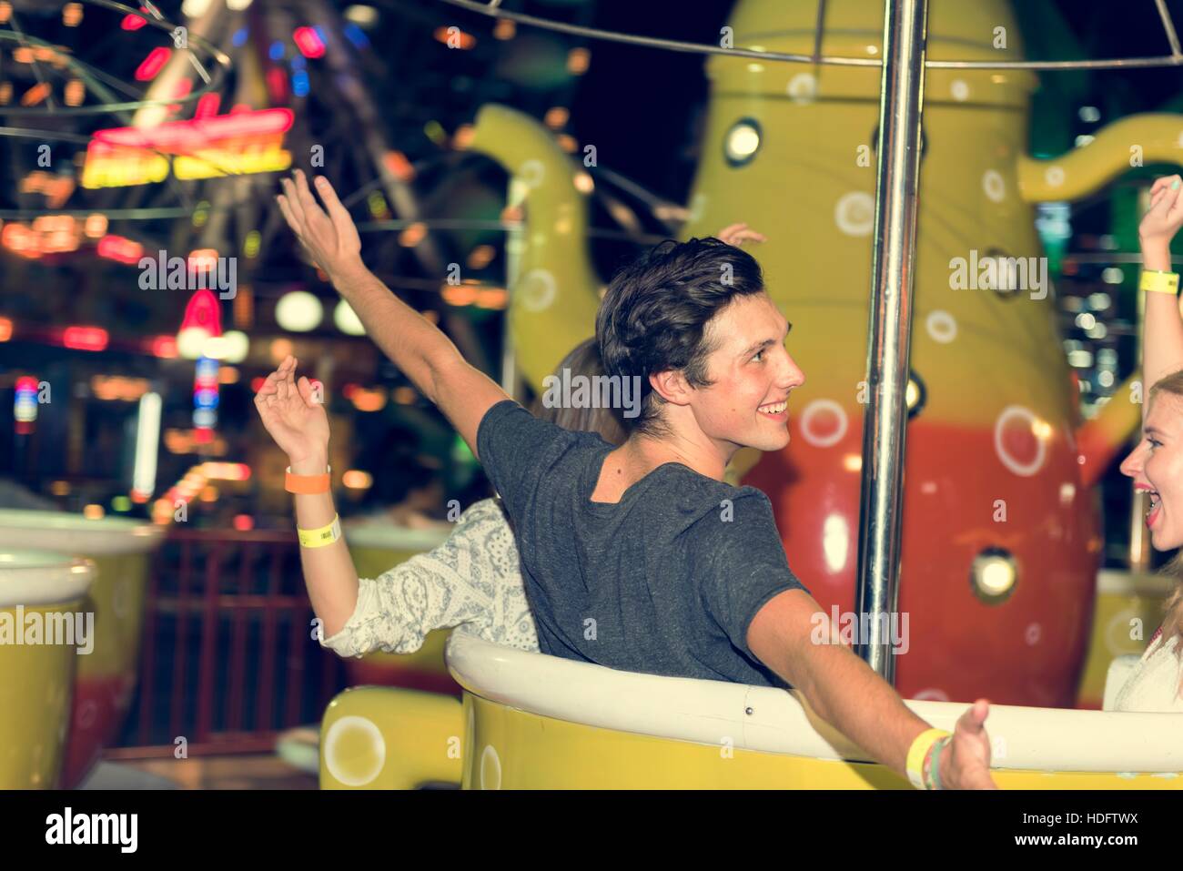 Amusement Carnival Theme Park Funfair Festival Concept Stock Photo - Alamy