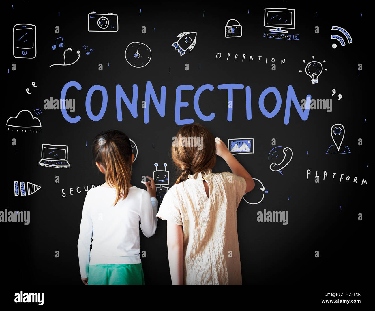 Communication Connection Internet Multimedia Technology Concept Stock ...