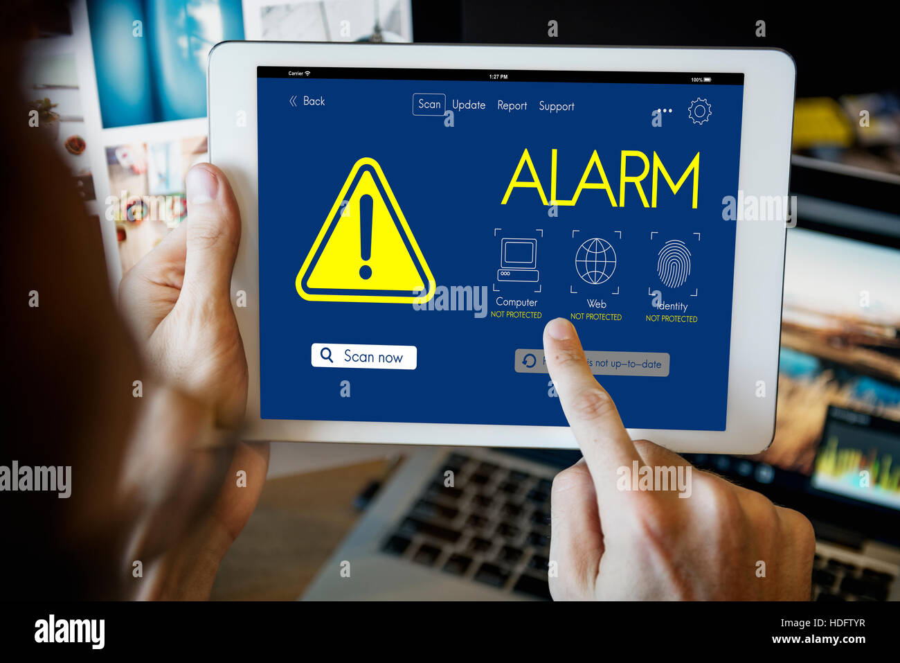 Alarm Caution Risk Danger Attention Concept Stock Photo - Alamy