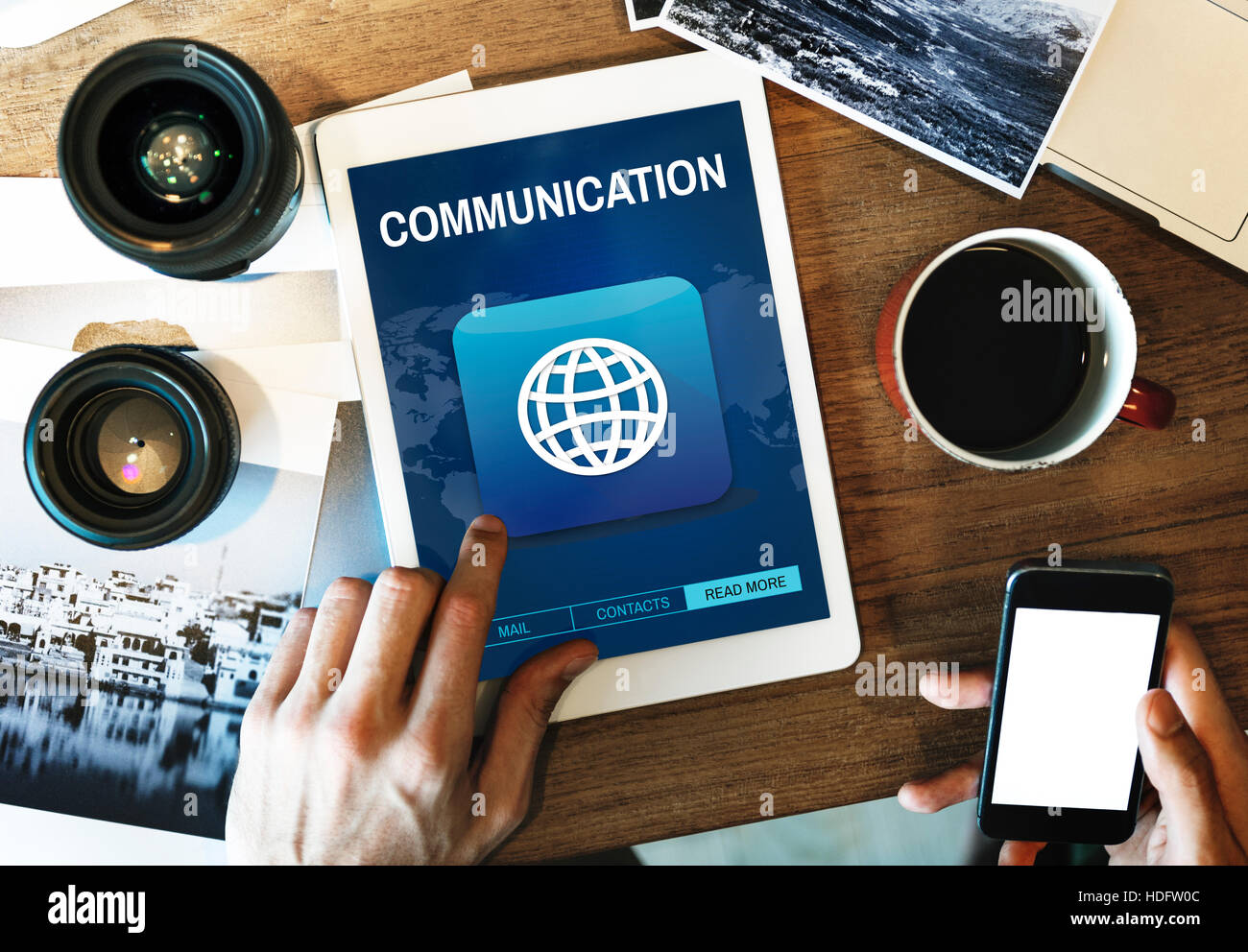 Global Communication Connection Networking Graphic Concept Stock Photo ...