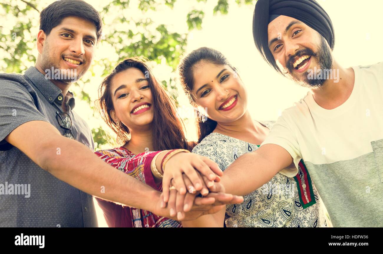Indian Ethnicity Park Companionship Friend Concept Stock Photo - Alamy