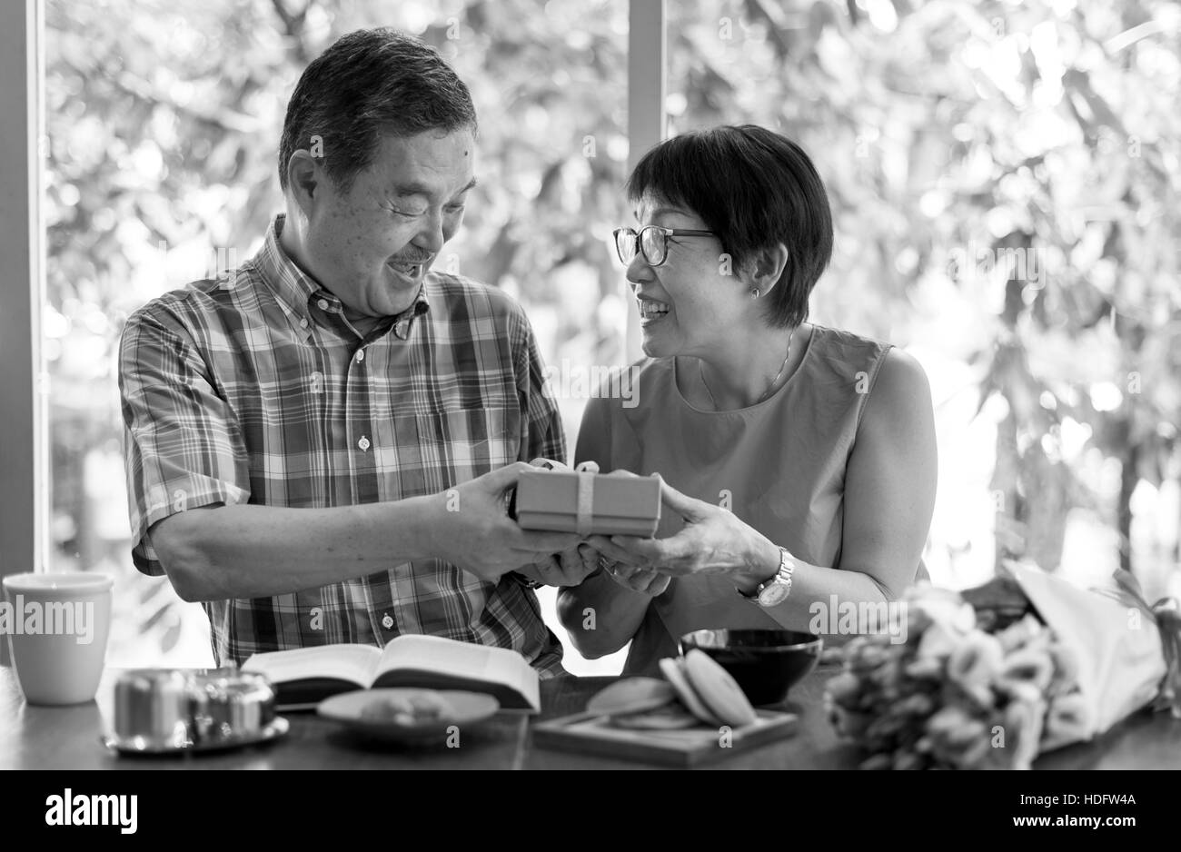 Gift for the woman you love Black and White Stock Photos & Images - Alamy