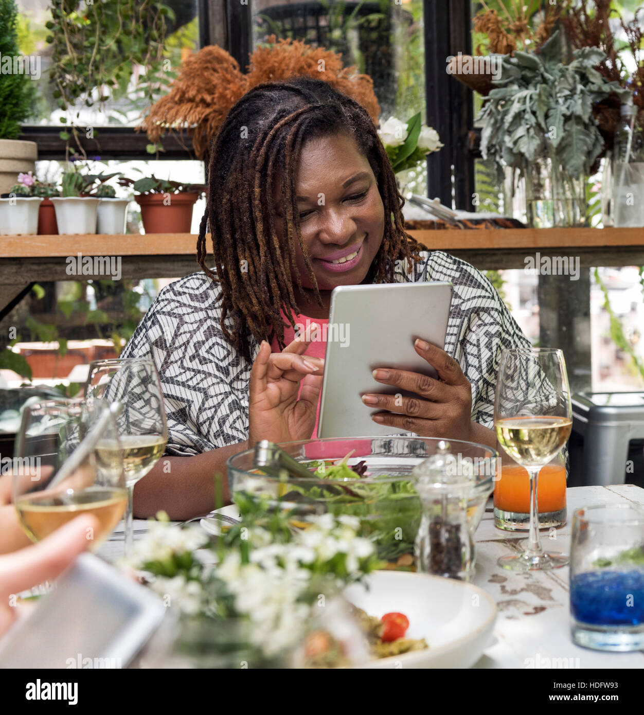 Women Browsing Devices Connection Concept Stock Photo - Alamy