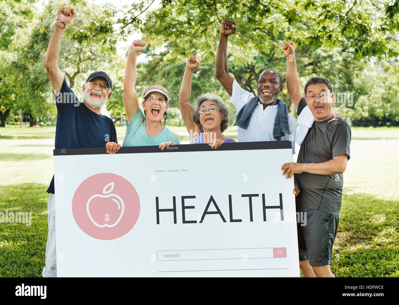 Health Healthcare Wellness Senior Adult Concept Stock Photo - Alamy