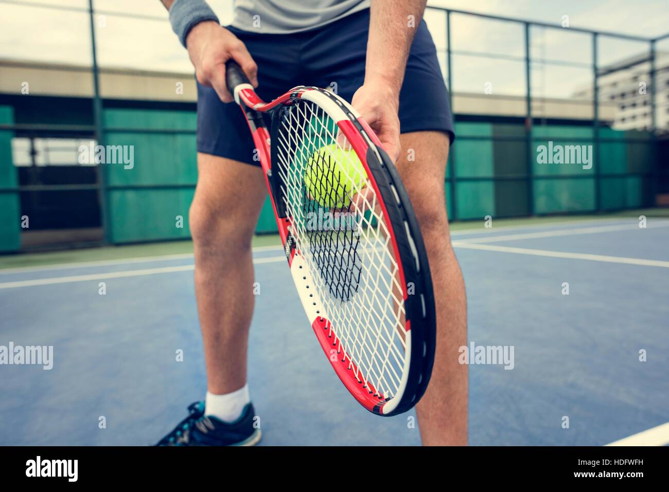 Tennis Sport Racket Racquet Athlete Match Concept Stock Photo - Alamy