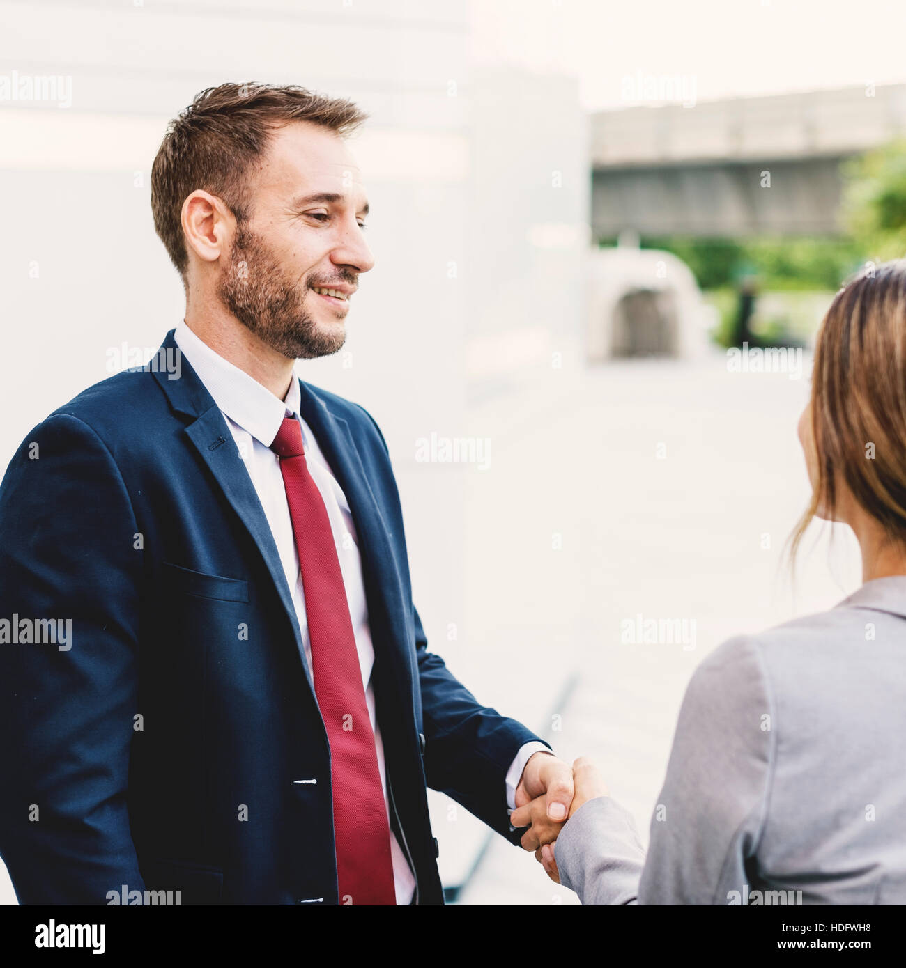 Handshake Greeting Corporate Business People Concept Stock Photo - Alamy
