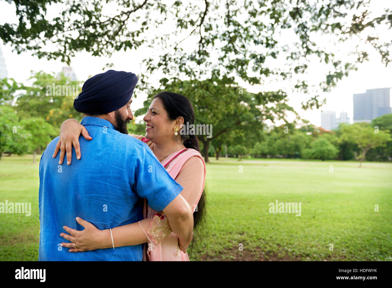 Indian Couple Love Care Concept Stock Photo - Alamy