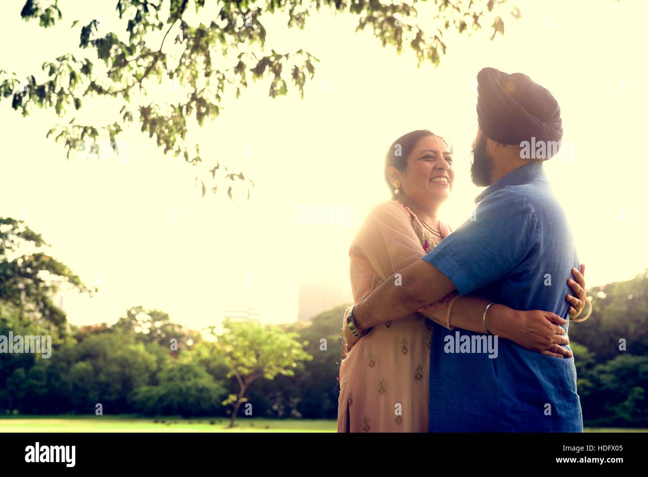 Indian Couple Love Care Concept Stock Photo - Alamy