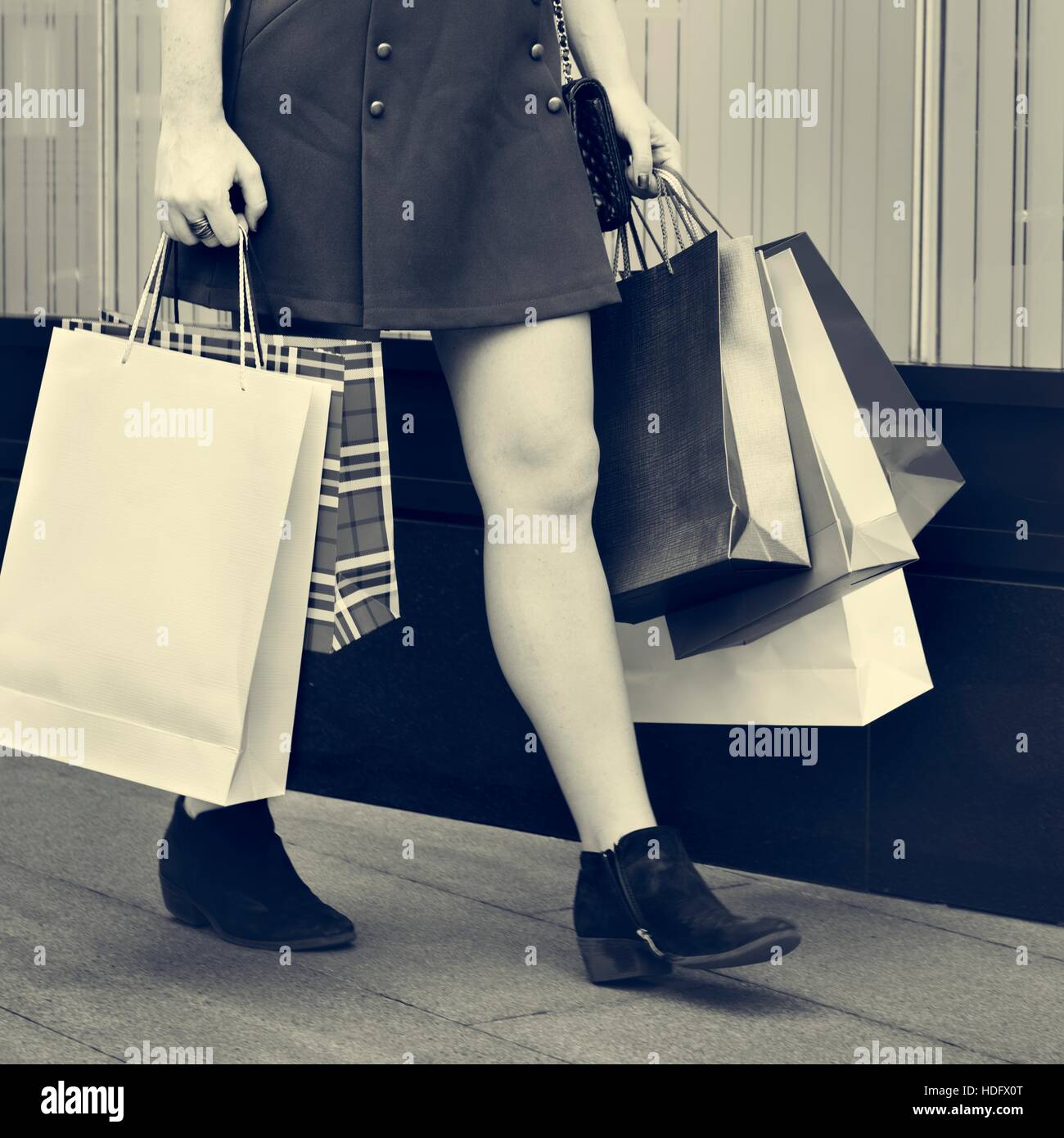Young Woman Shopping Consumer Concept Stock Photo - Alamy
