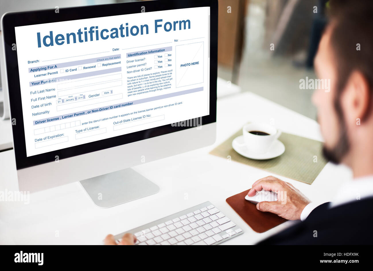 Identification Form Name Individuality Personality Concept Stock Photo ...