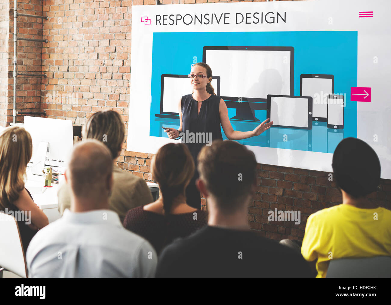 Responsive Design Layout Software Concept Stock Photo - Alamy