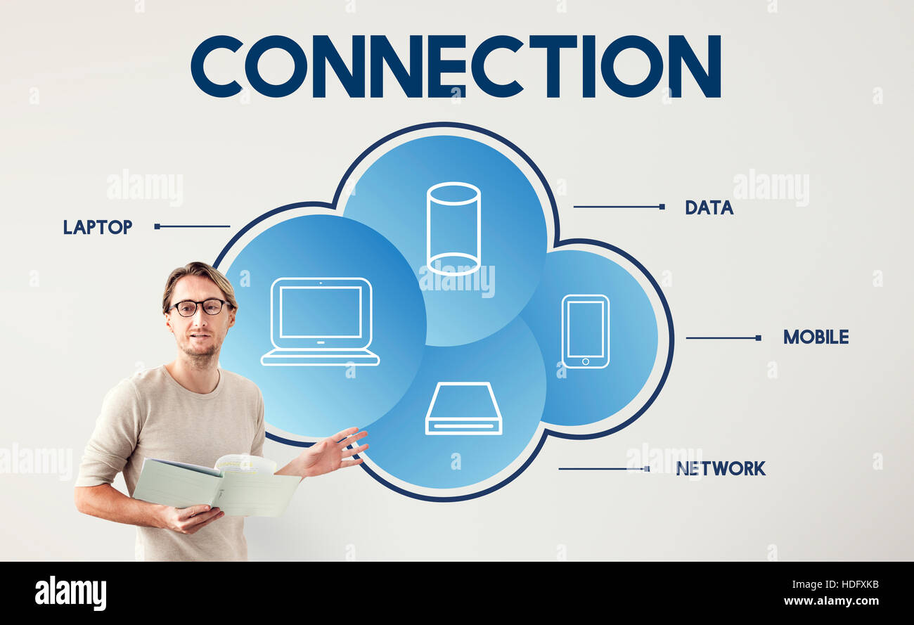 Connection Cloud Network Communication Concept Stock Photo - Alamy