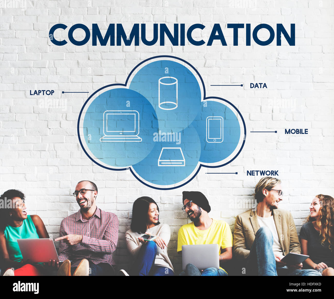 Communication Cloud Network Connection Concept Stock Photo - Alamy