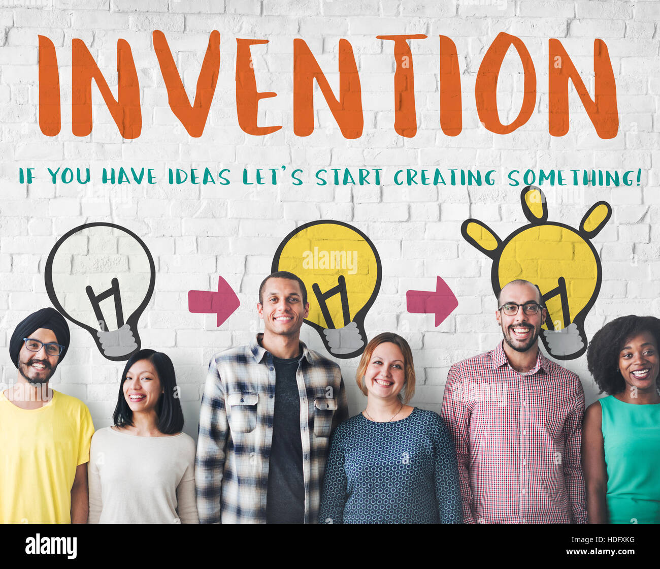 Invention Be Creative Design Inspiration Concept Stock Photo - Alamy