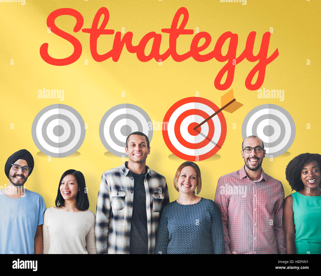 Target Goal Mission Strategy Icon Concept Stock Photo - Alamy