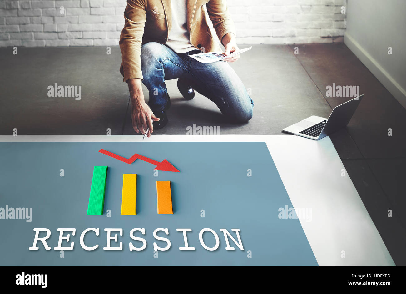 Finance Economic Recession Analysis Concept Stock Photo - Alamy