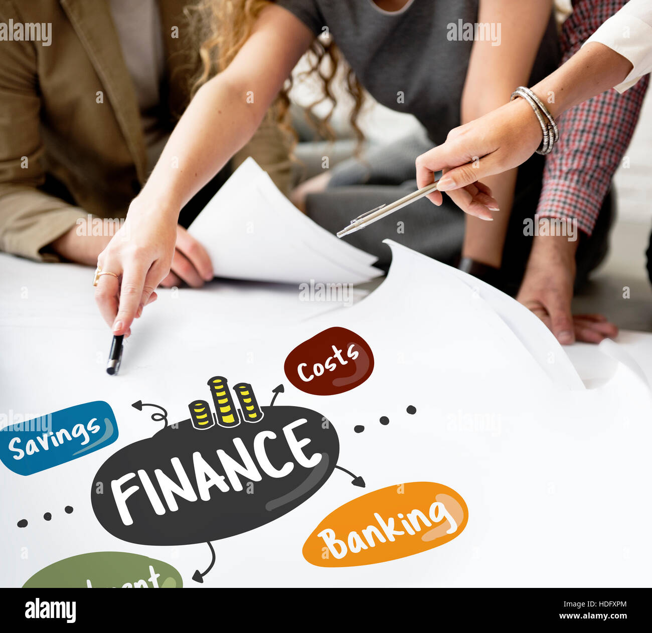 Finance Savings Costs Investment Banking Money Concept Stock Photo - Alamy