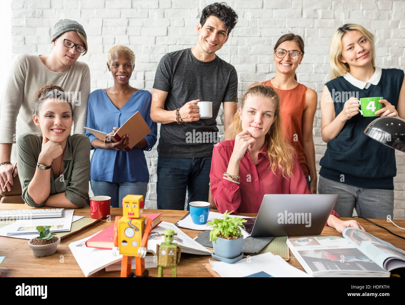 Teamwork Discussion Meeting Brainstorming Start up Concept Stock Photo ...