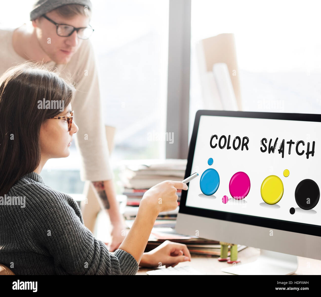 Color Swatch Design Style Concept Stock Photo - Alamy