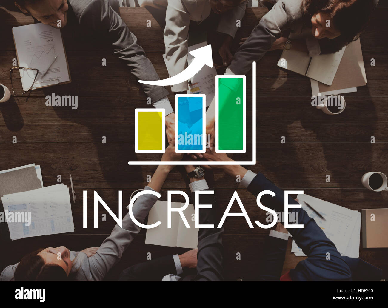 Business Development Growth Bar Chart Concept Stock Photo - Alamy