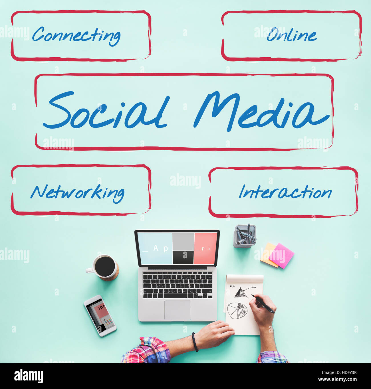 Social Media Communication Share Connect Concept Stock Photo - Alamy