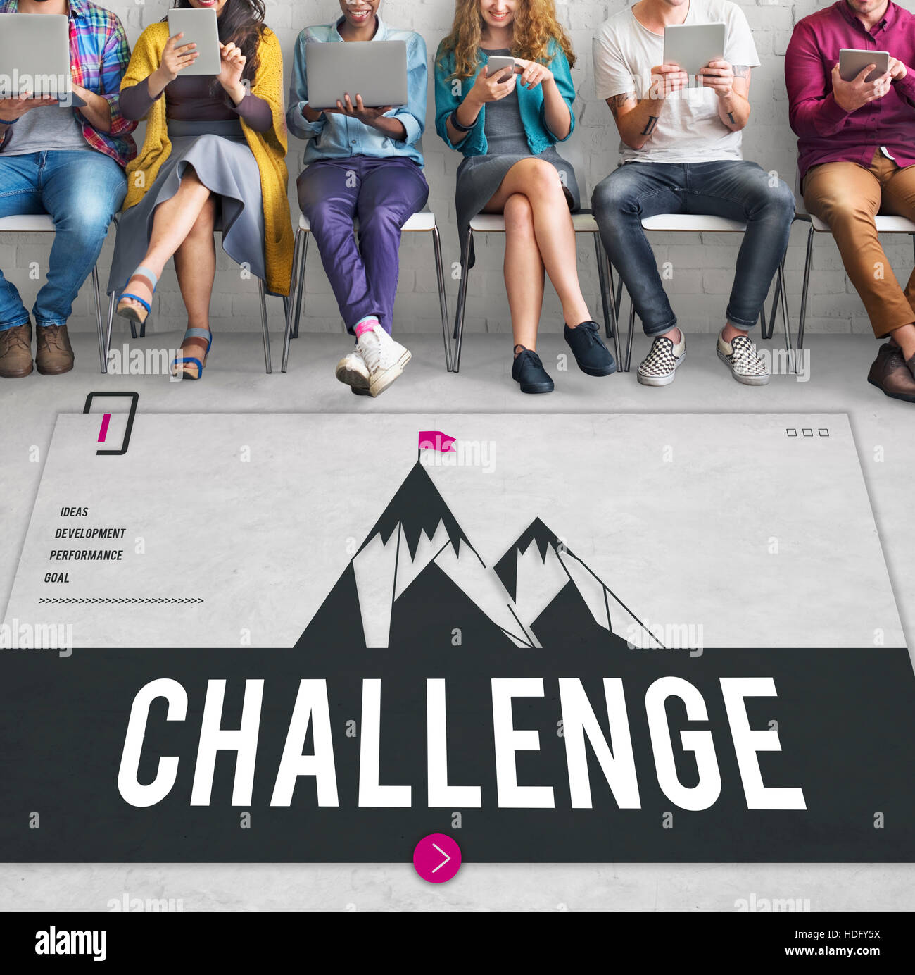 Challenge Target Improvement Strategy Concept Stock Photo - Alamy