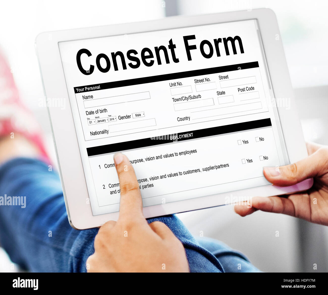 Consent Form Healthcare Medical Hospital Concept Stock Photo - Alamy