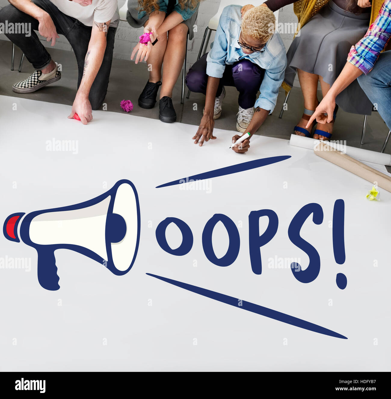 Wow Oops Cool Nice Omg Gosh Amazed Surprise Concept Stock Photo - Alamy