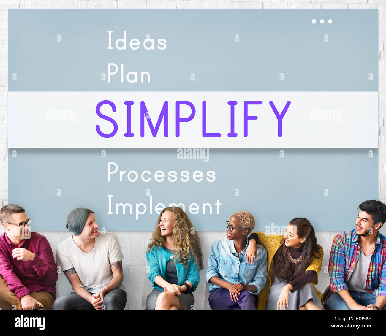 Simplify Positivity Attitude Motivation Concept Stock Photo - Alamy
