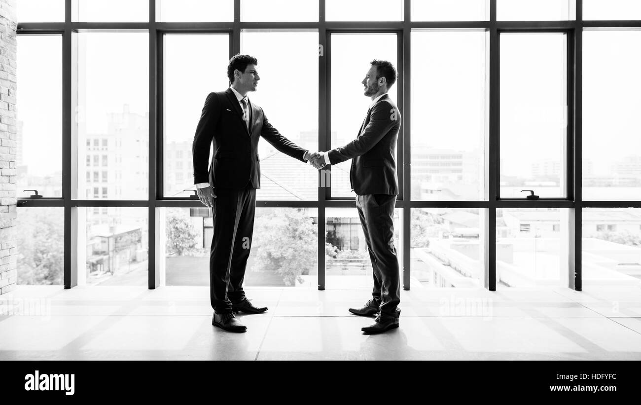 Businessman Handshake Corporate Colleagues Concept Stock Photo - Alamy