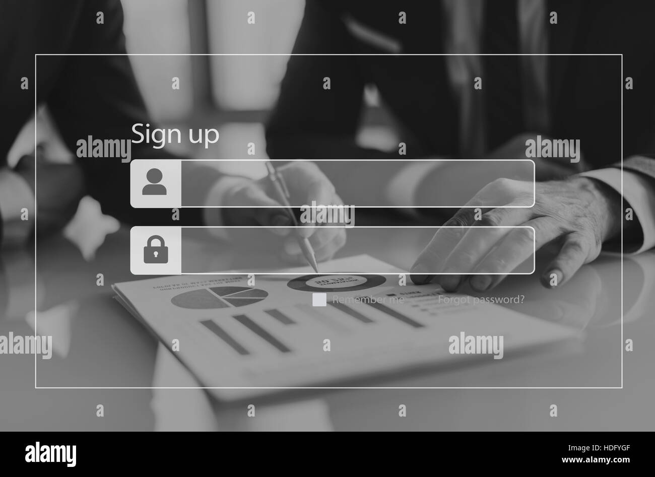 Log In Accessibility Password Security System Concept Stock Photo - Alamy