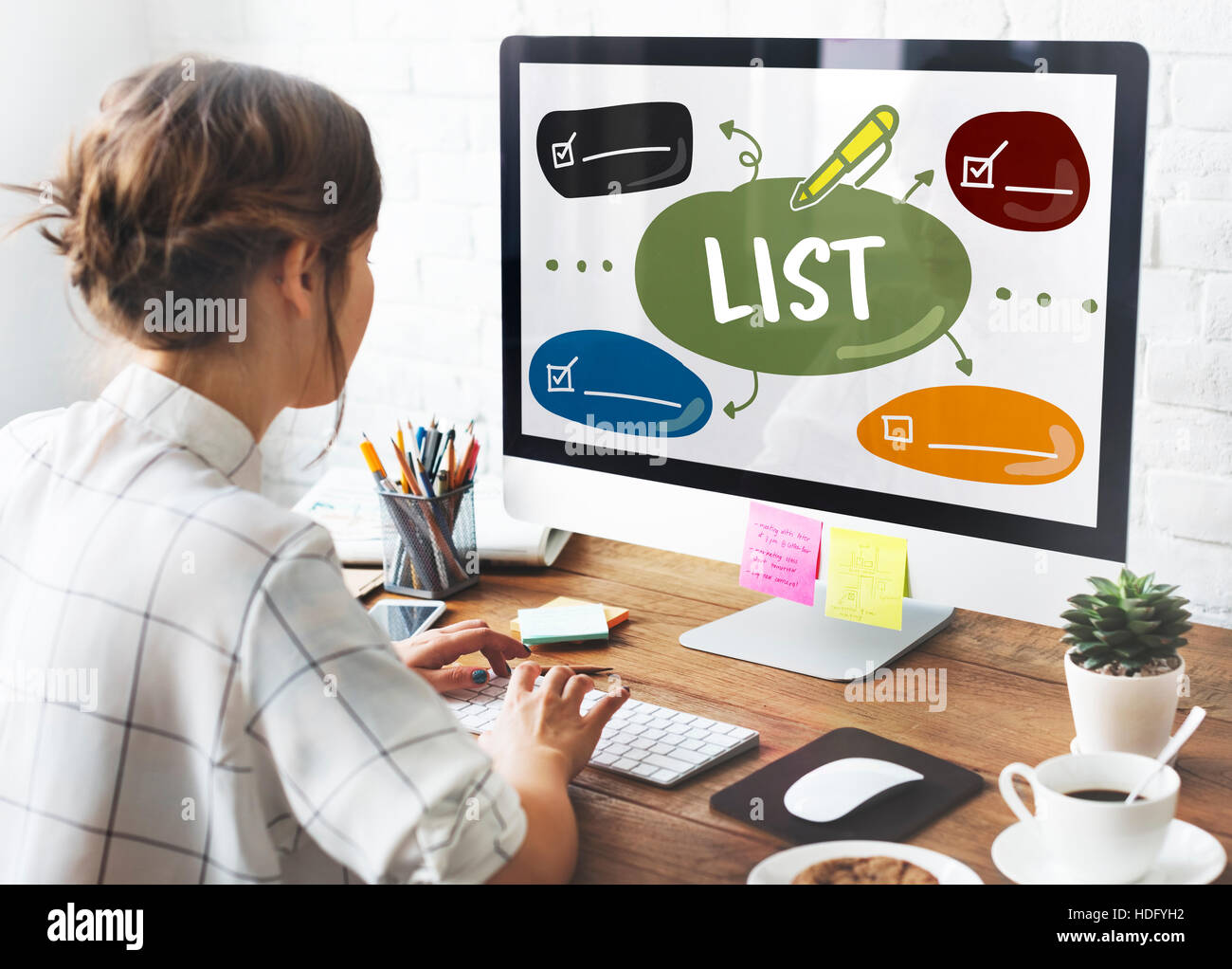 Plan Task Memo List Concept Stock Photo - Alamy