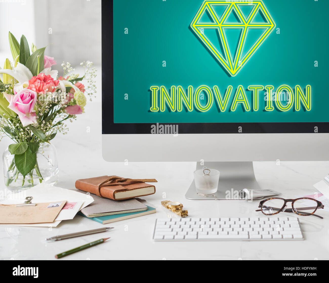 Be Creative New Imagination Innovation Graphic Concept Stock Photo - Alamy