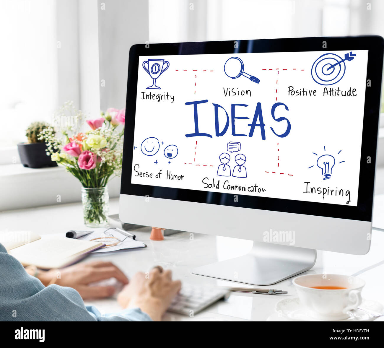 Ideas Vision Icon Illustrations Concept Stock Photo - Alamy
