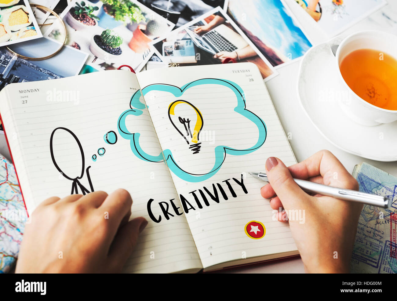 Ideas Creative Innovation Design Concept Stock Photo - Alamy