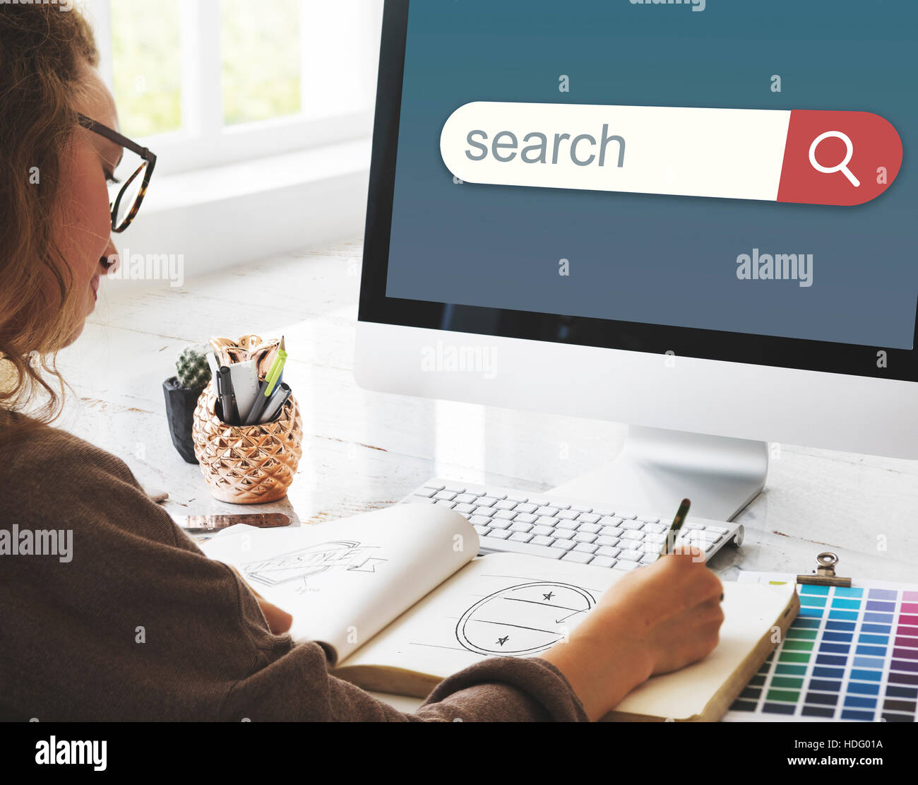 Search Discover Exploration Finding Seeking Concept Stock Photo - Alamy