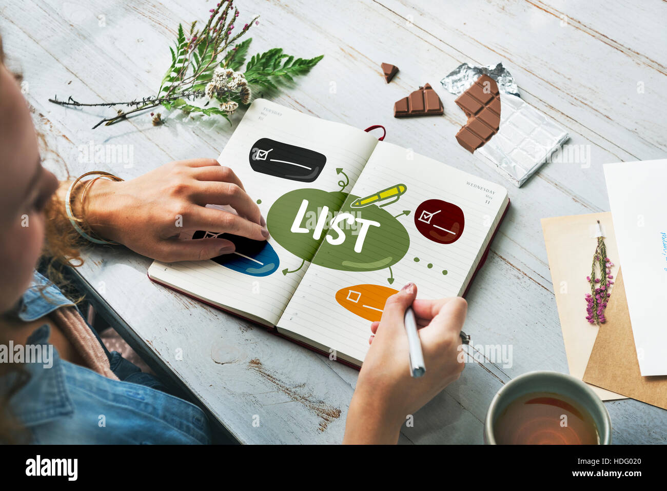 Plan Task Memo List Concept Stock Photo - Alamy