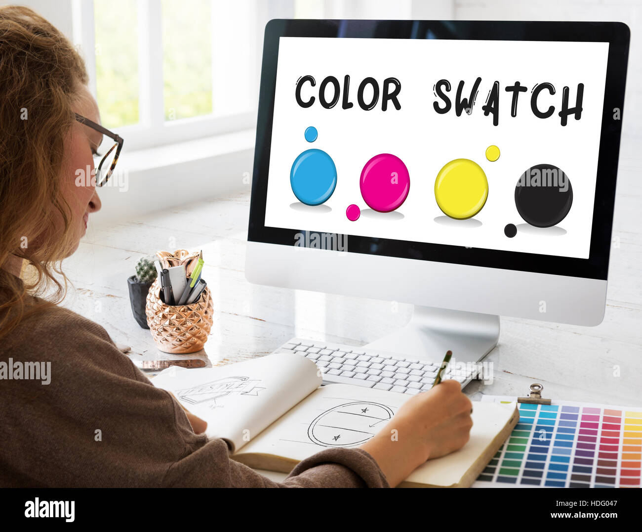 Color Swatch Design Style Concept Stock Photo - Alamy