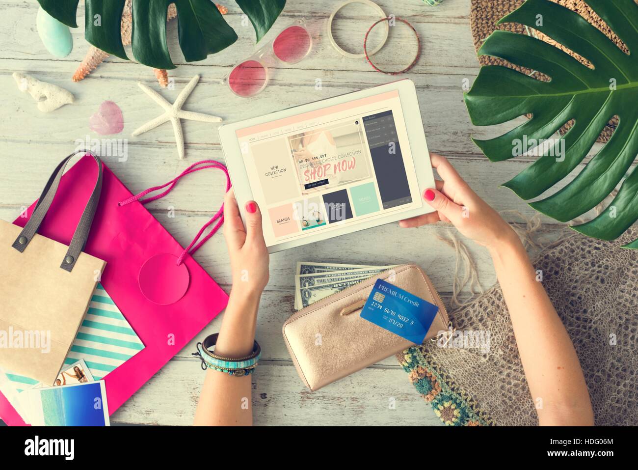 Person Shopping Online Connection Concept Stock Photo - Alamy