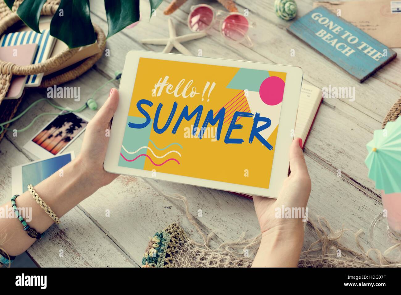 Summer Season Fun Rest Concept Stock Photo - Alamy