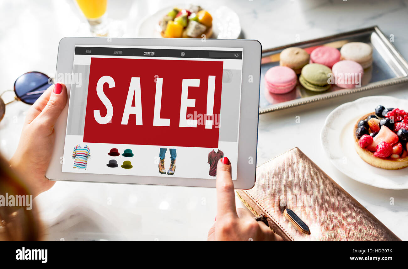 Sale Discount Promotion Marketing Graphic Concept Stock Photo - Alamy