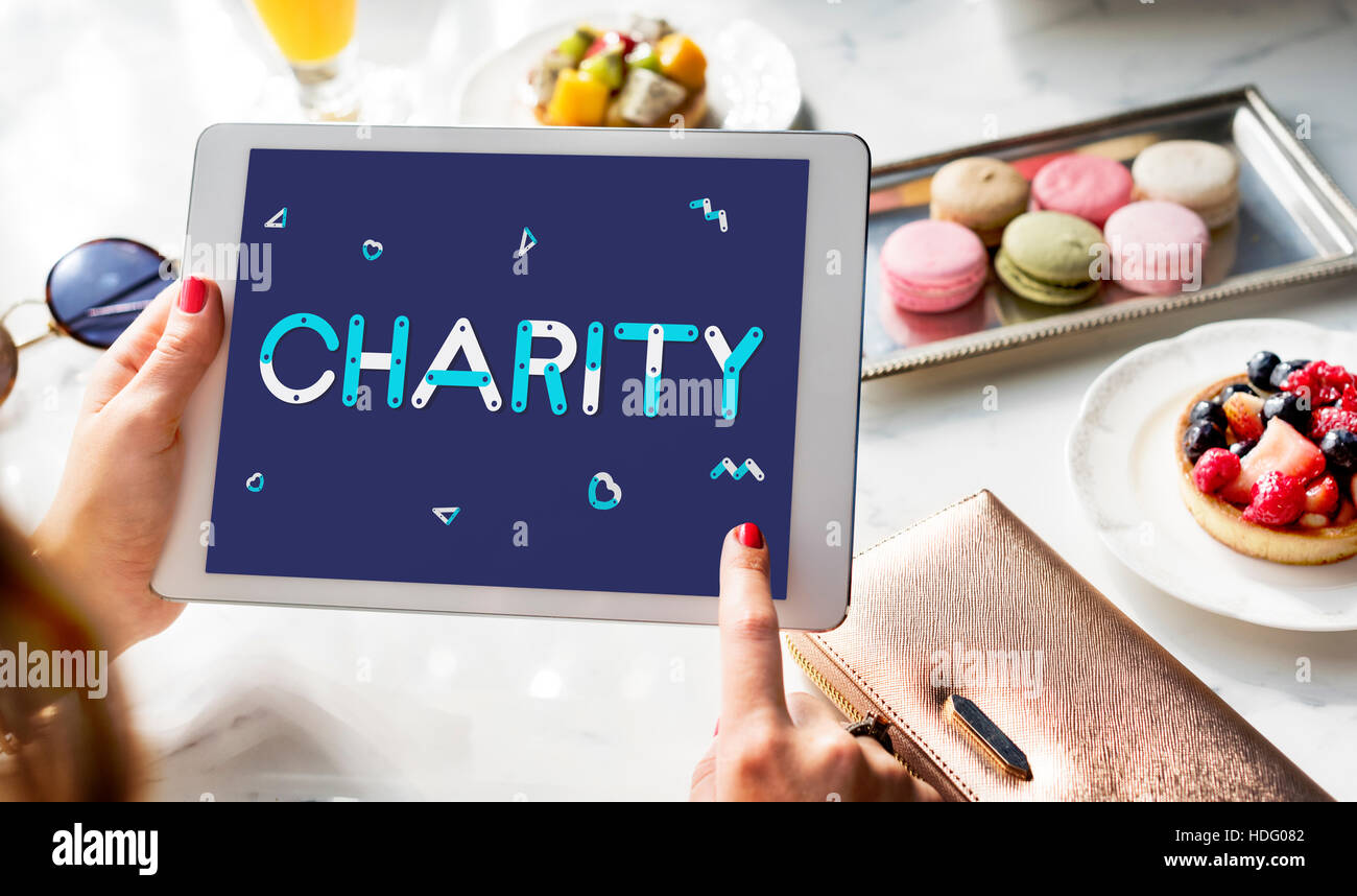 Charity Volunteer Helping Nonprofit Concept Stock Photo - Alamy