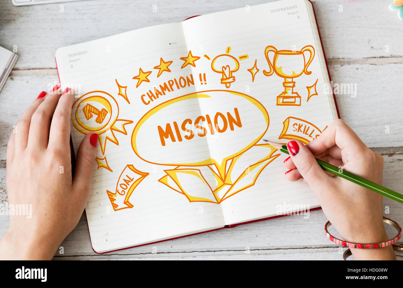 Success Achievement Victory Outside Box Sketch Concept Stock Photo - Alamy