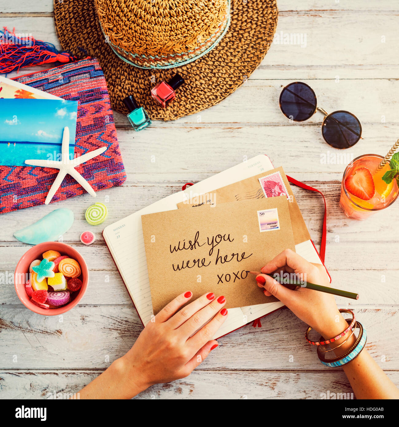 Beach Summer Holiday Vacation Journey Exploration Concept Stock Photo ...