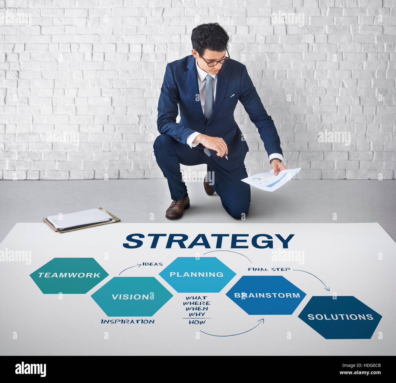Business Plan Strategy Development Process Graphic Concept Stock Photo ...